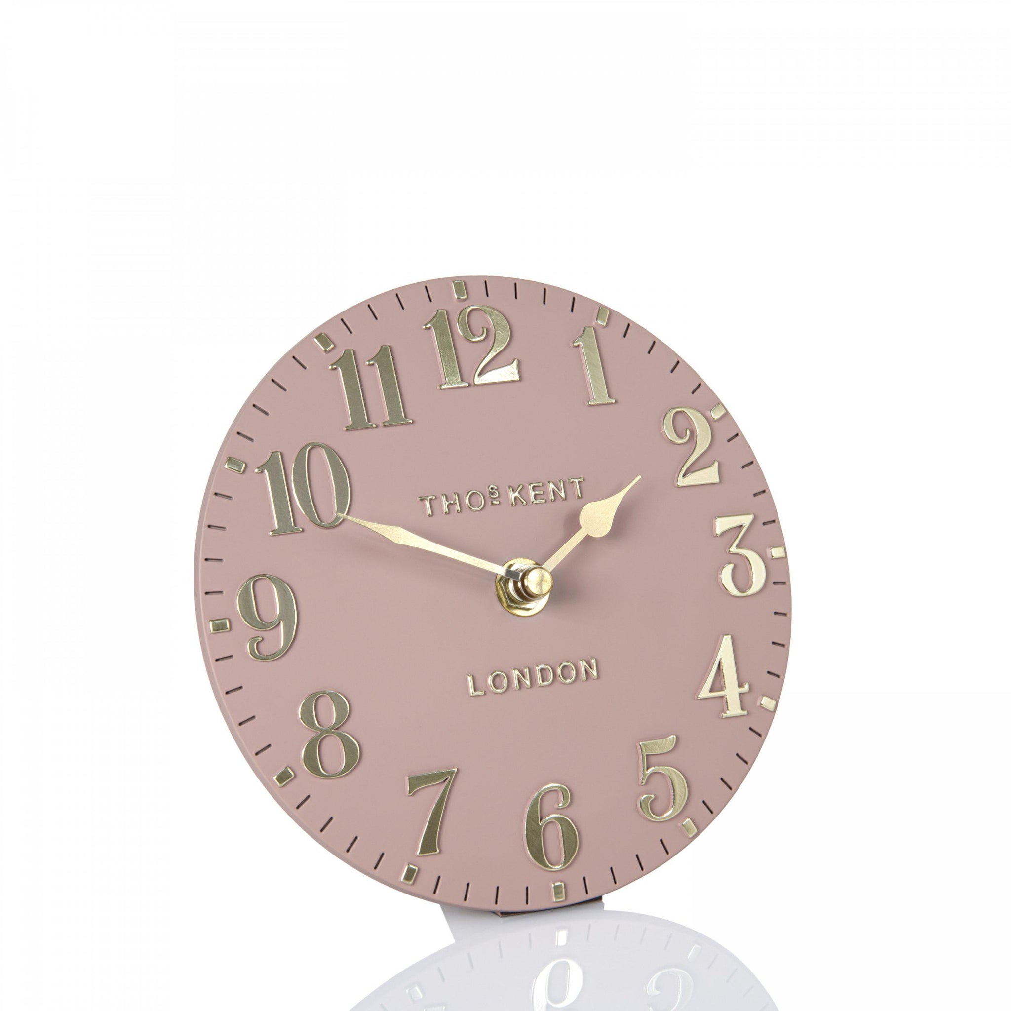Arabic Mantel Clock in Blush Pink