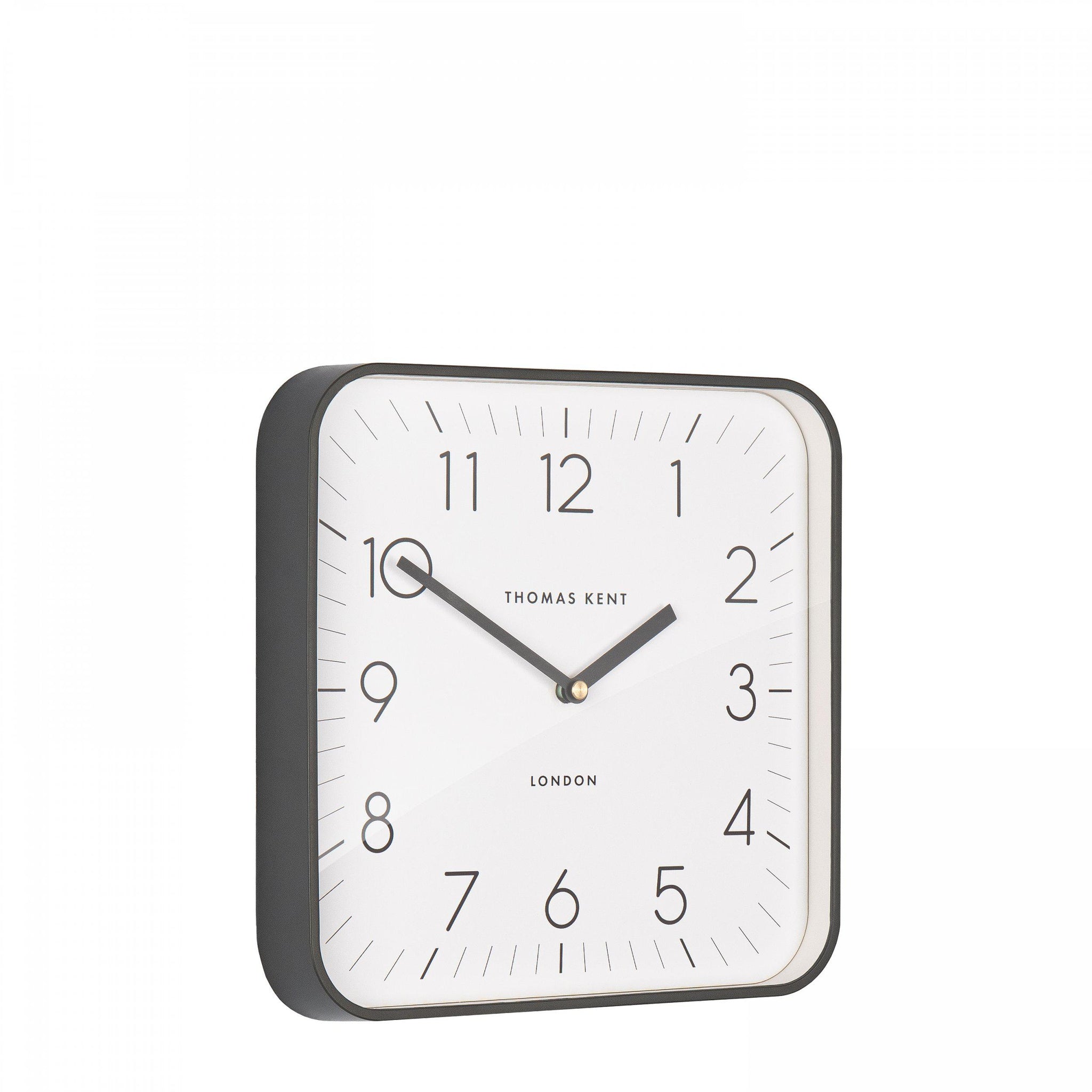 Nova Wall Clock in Charcoal