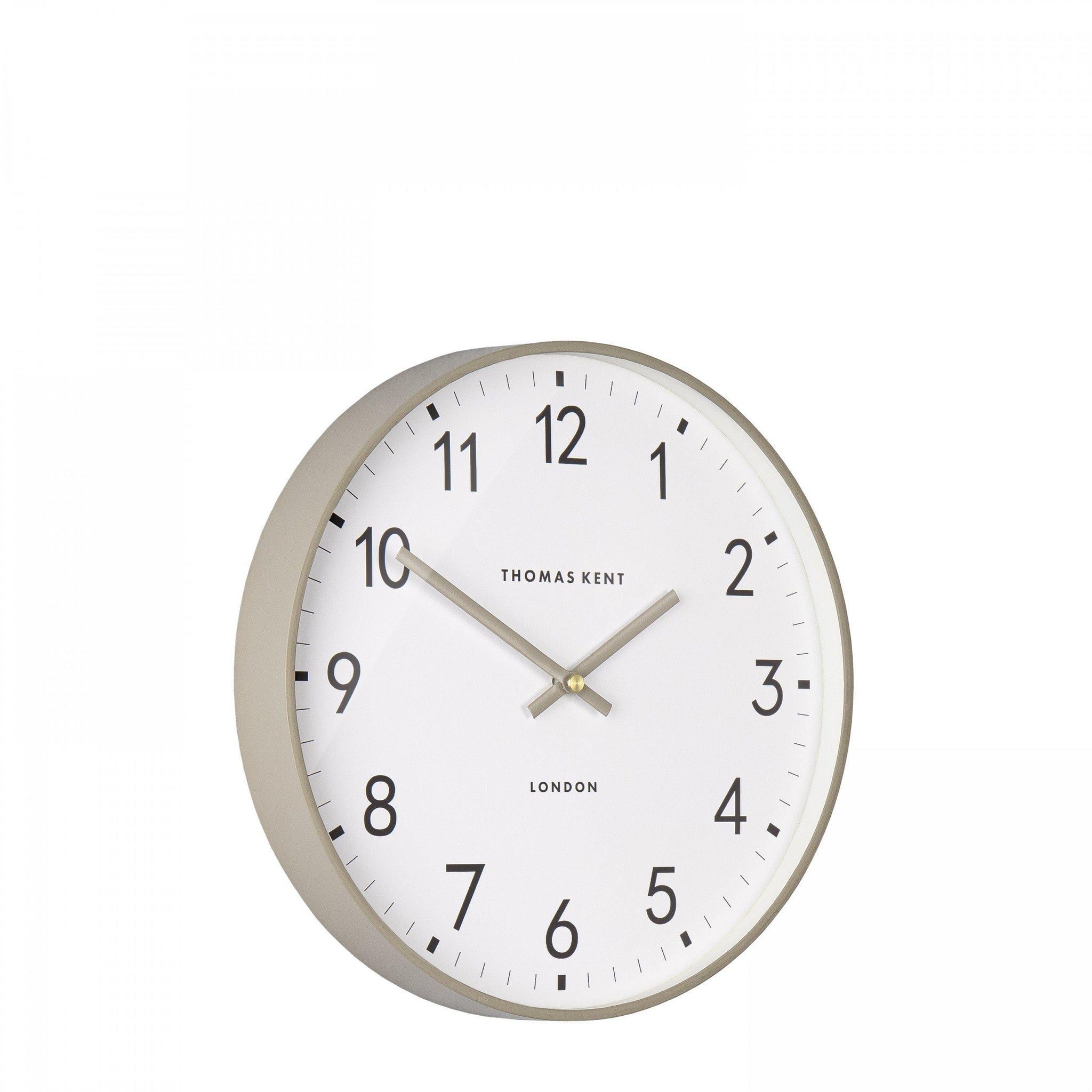 House by Thomas Kent – Capri Small Wall Clock with Matt Grey Rim & Bold ...