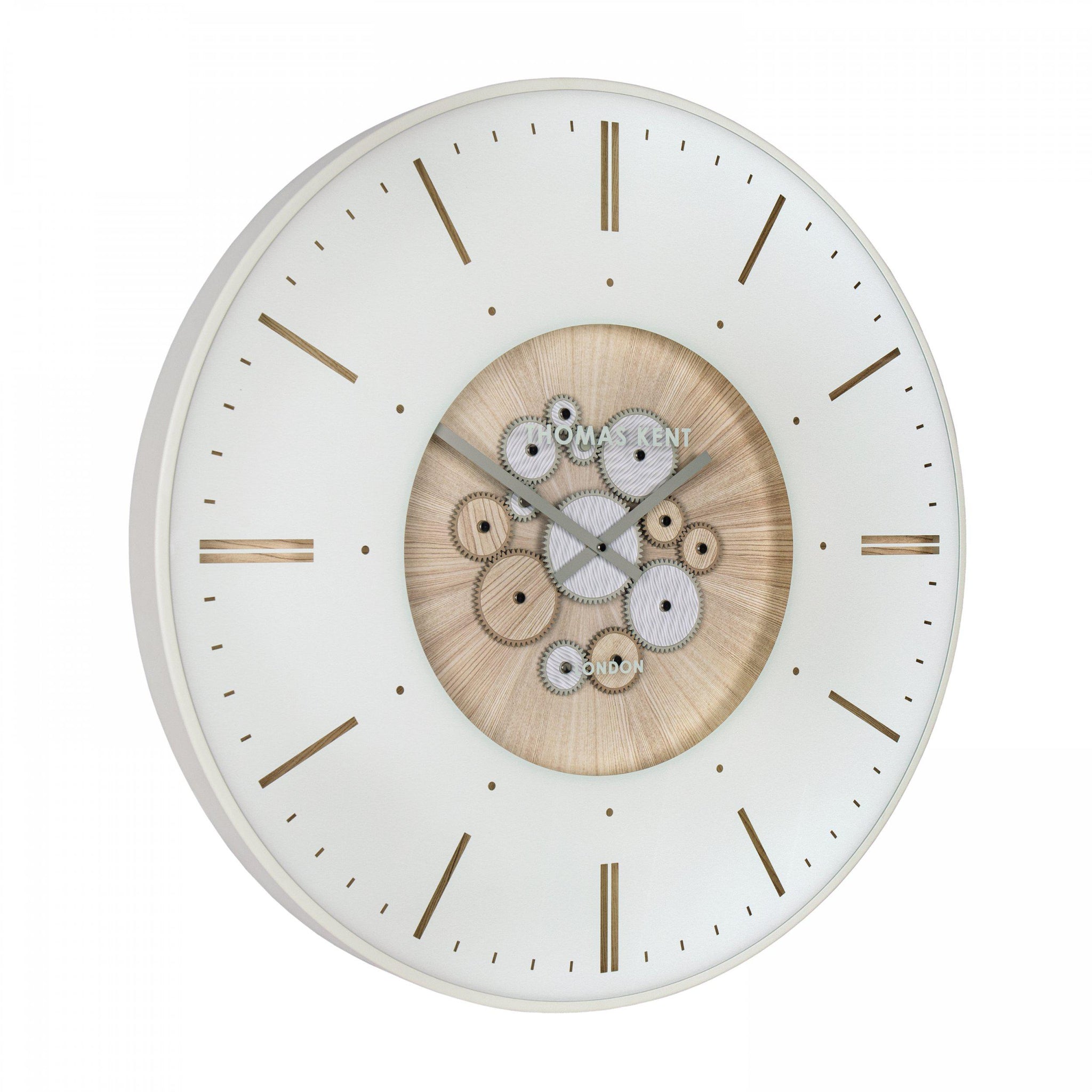 Clocksmith Cog Ivory Oversized Wall Clock
